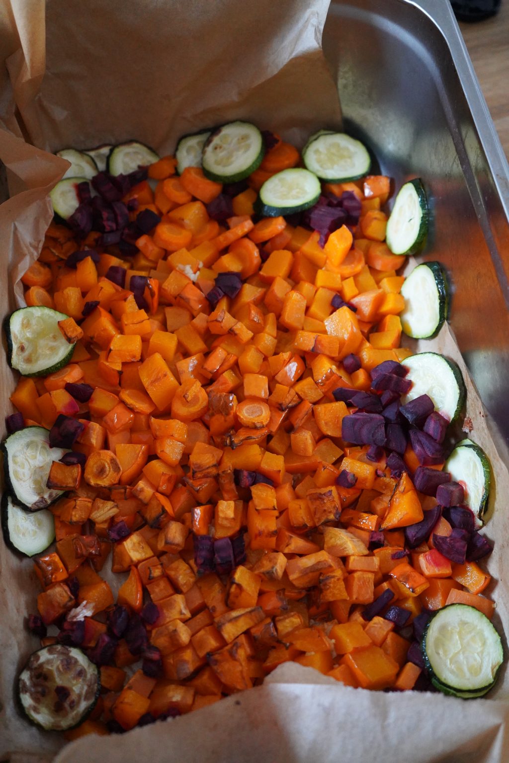 Warmer Herbst-Salat mit Kürbis, Roter Bete und Süsskartoffel - Der ...